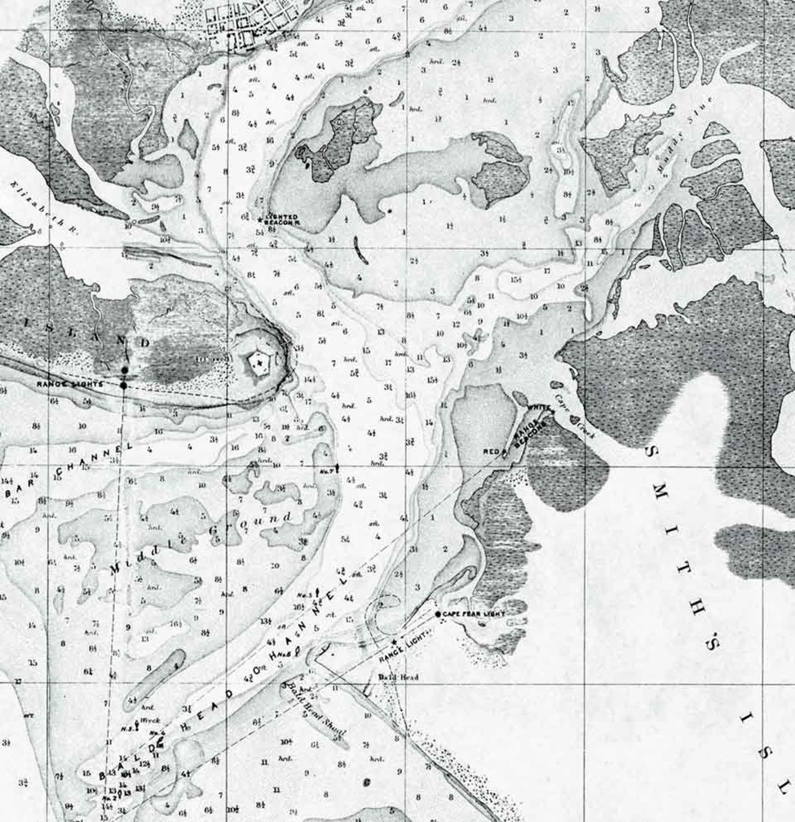 1976 Nautical Map of Cape Fear River North Carolina - Etsy