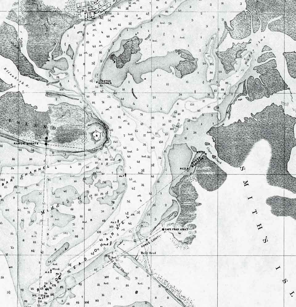 1976 Nautical Map of Cape Fear River North Carolina - Etsy