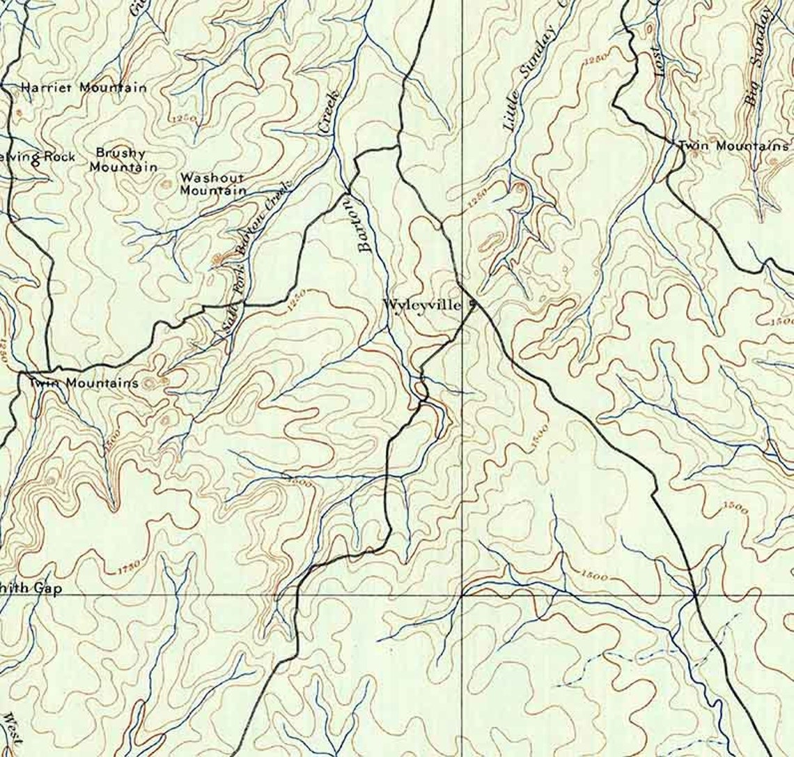 1890 Topo Map of Stephenville Texas Erath Bosque - Etsy