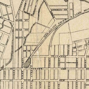 1856 Map of New Albany Indiana - Etsy
