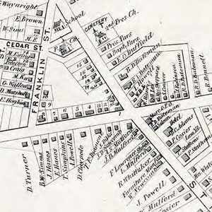 1876 Map of Cedarville Cumberland County New Jersey - Etsy