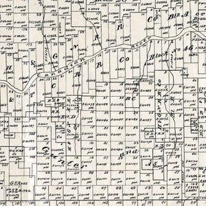 1888 Farm Line Map of Roberts County Texas - Etsy