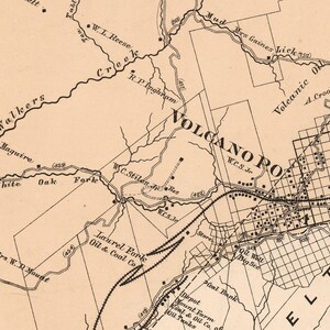1886 Map of Walker District Wood County West Virginia - Etsy