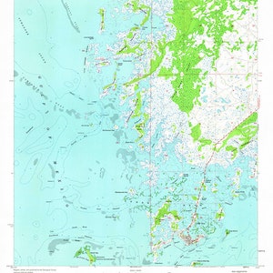 1955 Topo Map of Cedar Key Florida Quadrangle - Etsy