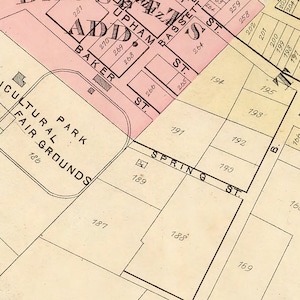 1877 Map of Petaluma City Sonoma County California - Etsy