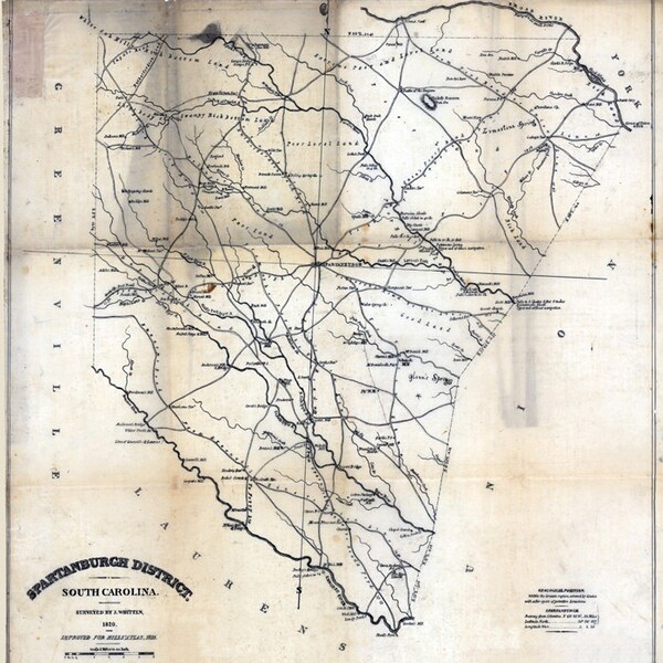 Spartanburg Sc Map - Etsy