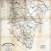 1968 Map of Lake Reno Douglas and Pope County Minnesota Maple Turtle ...
