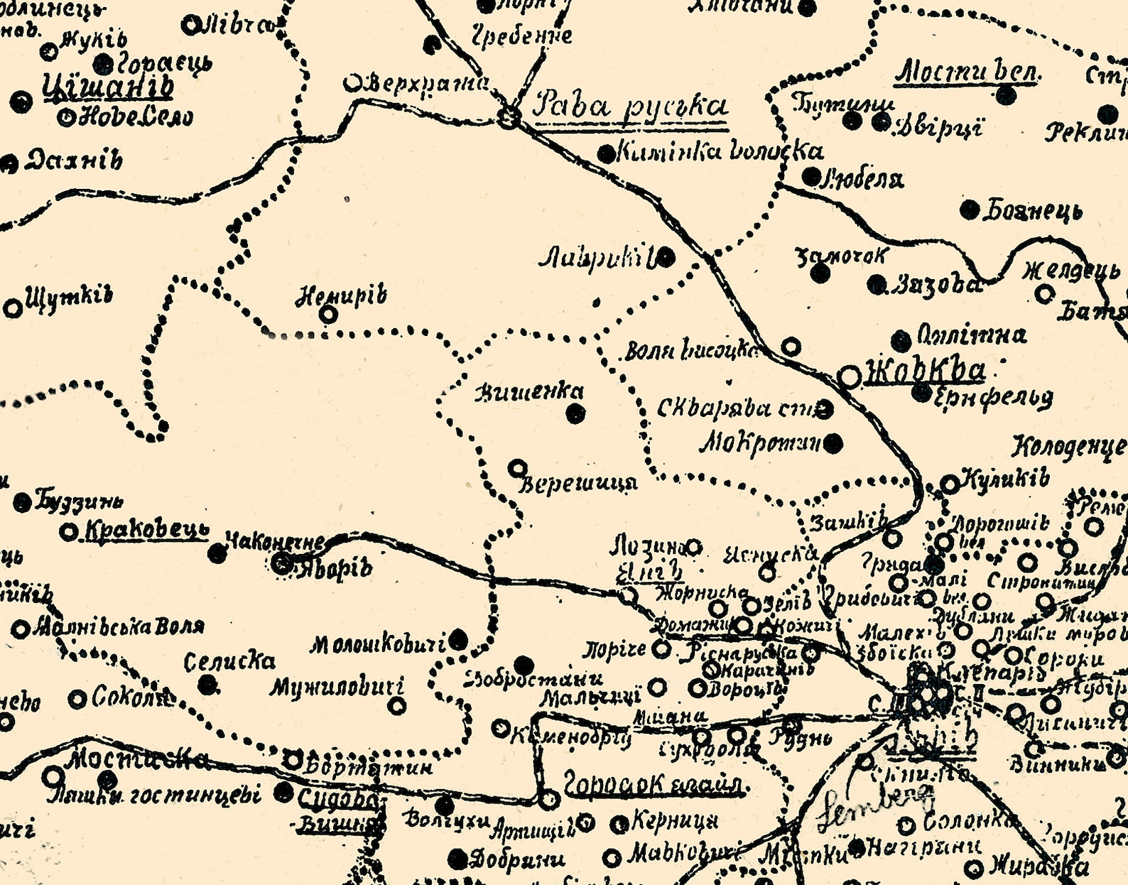 1915 Map of Eastern Ruthenian Galicia Poland and Ukraine - Etsy