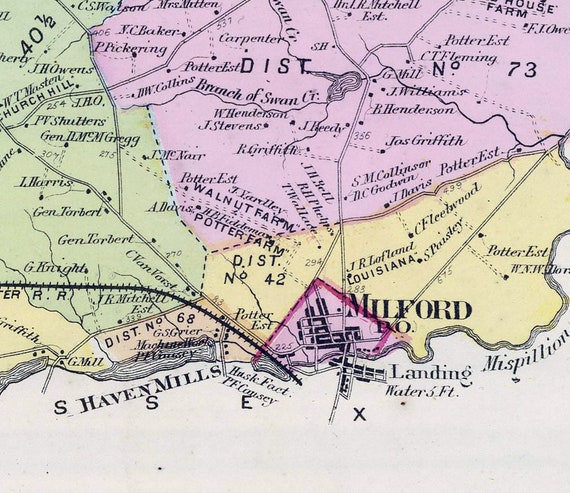 Where Is Milford Delaware What County Is Milford Milford Map Located