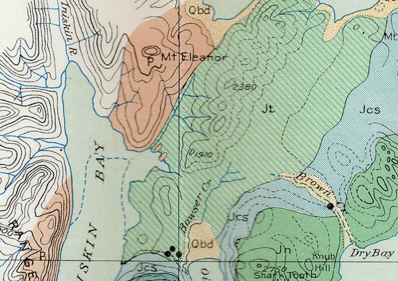 1921 Map of Cook Inlet Oil Fields Alaska - Etsy