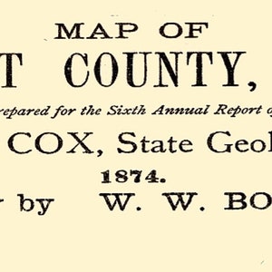 1874 Map of Scott County Indiana - Etsy