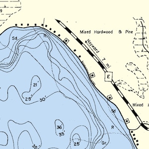 1964 Map of Grindstone Lake Sawyer County Wisconsin - Etsy