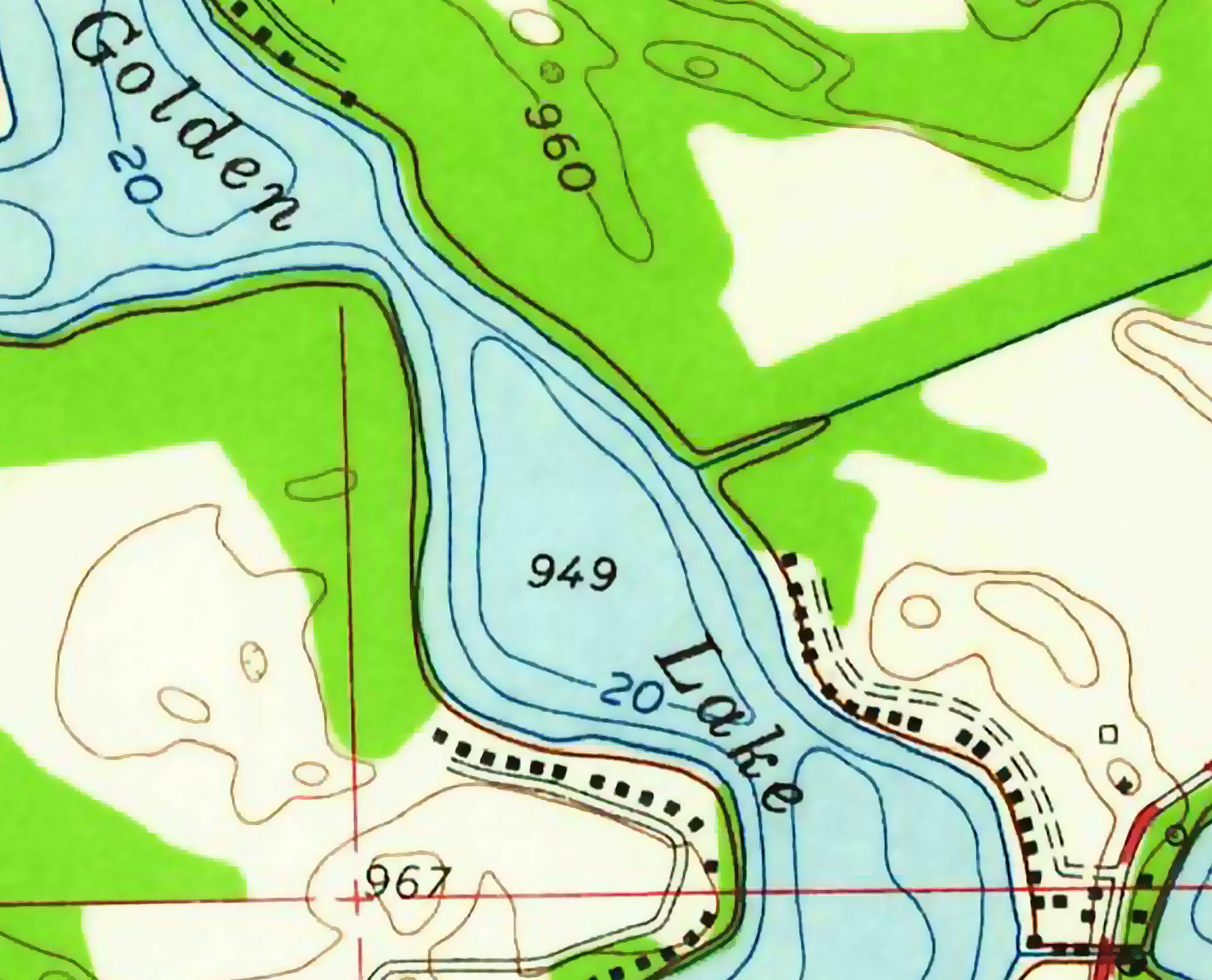 1961 Map of Golden Lake Steuben County Indiana - Etsy