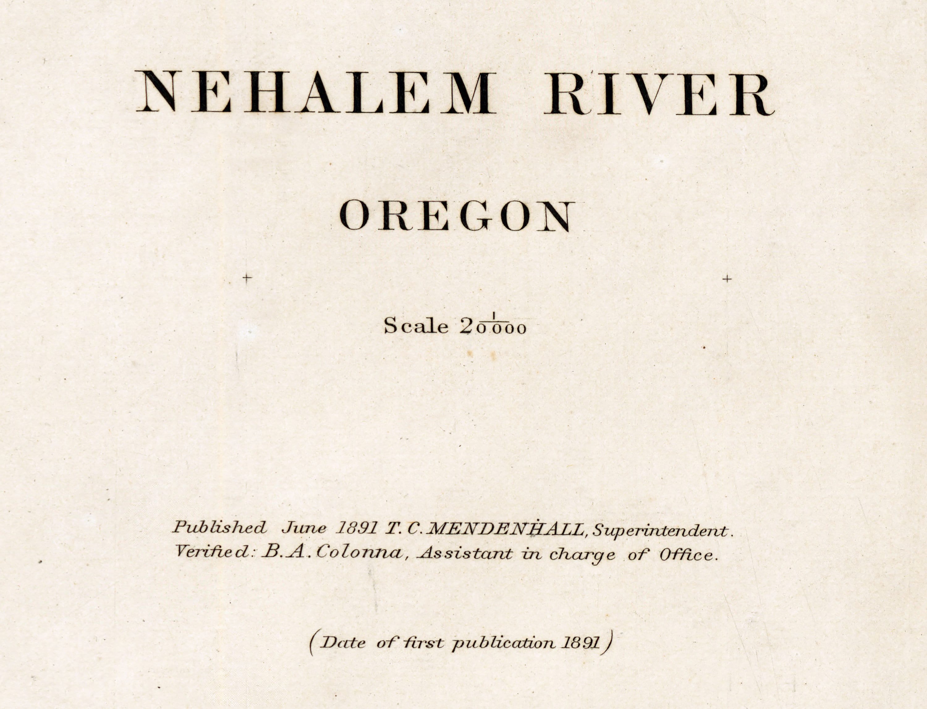 1891 Nautical Chart of Nehalem River Entrance Oregon - Etsy