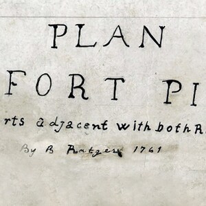 1761 Map of Fort Pitt Pittsburgh Pennsylvania - Etsy