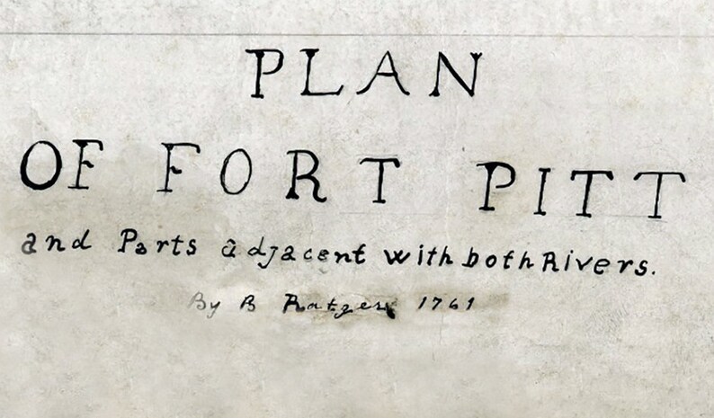 1761 Map of Fort Pitt Pittsburgh Pennsylvania - Etsy
