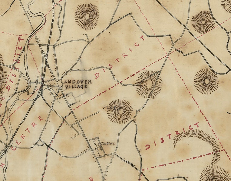 1852 Map of Andover Massachusetts - Etsy