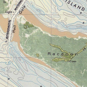 1979 Map of Raccoon Key Georgia Quadrangle - Etsy