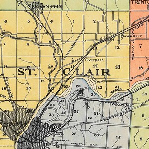 1914 Map of Butler County Ohio - Etsy