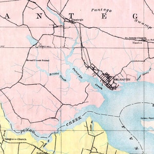 1908 Map of Beaufort County North Carolina - Etsy