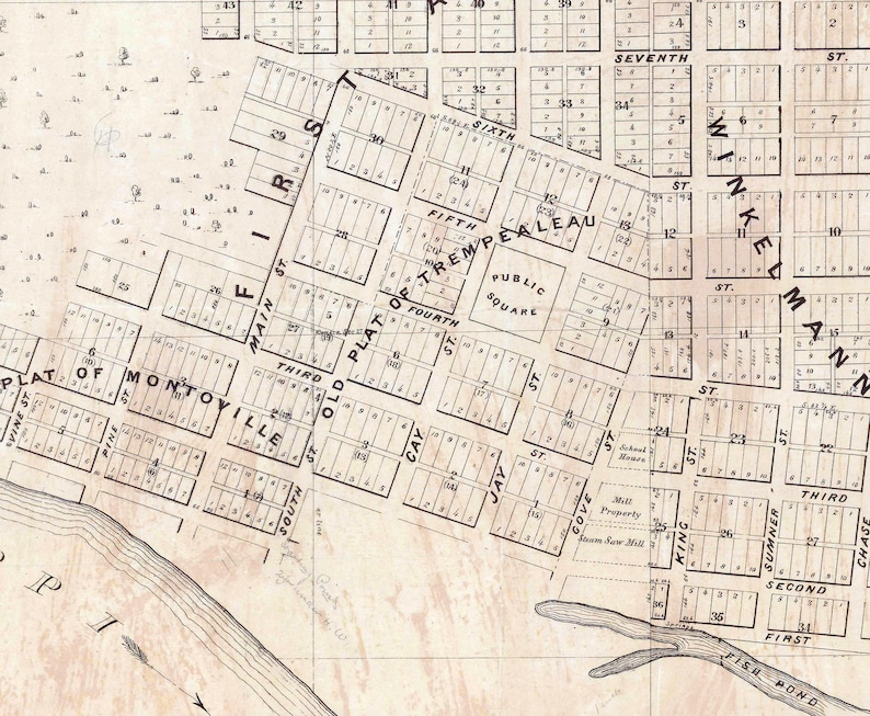 1859 Town Map of Trempealeau Wisconsin - Etsy