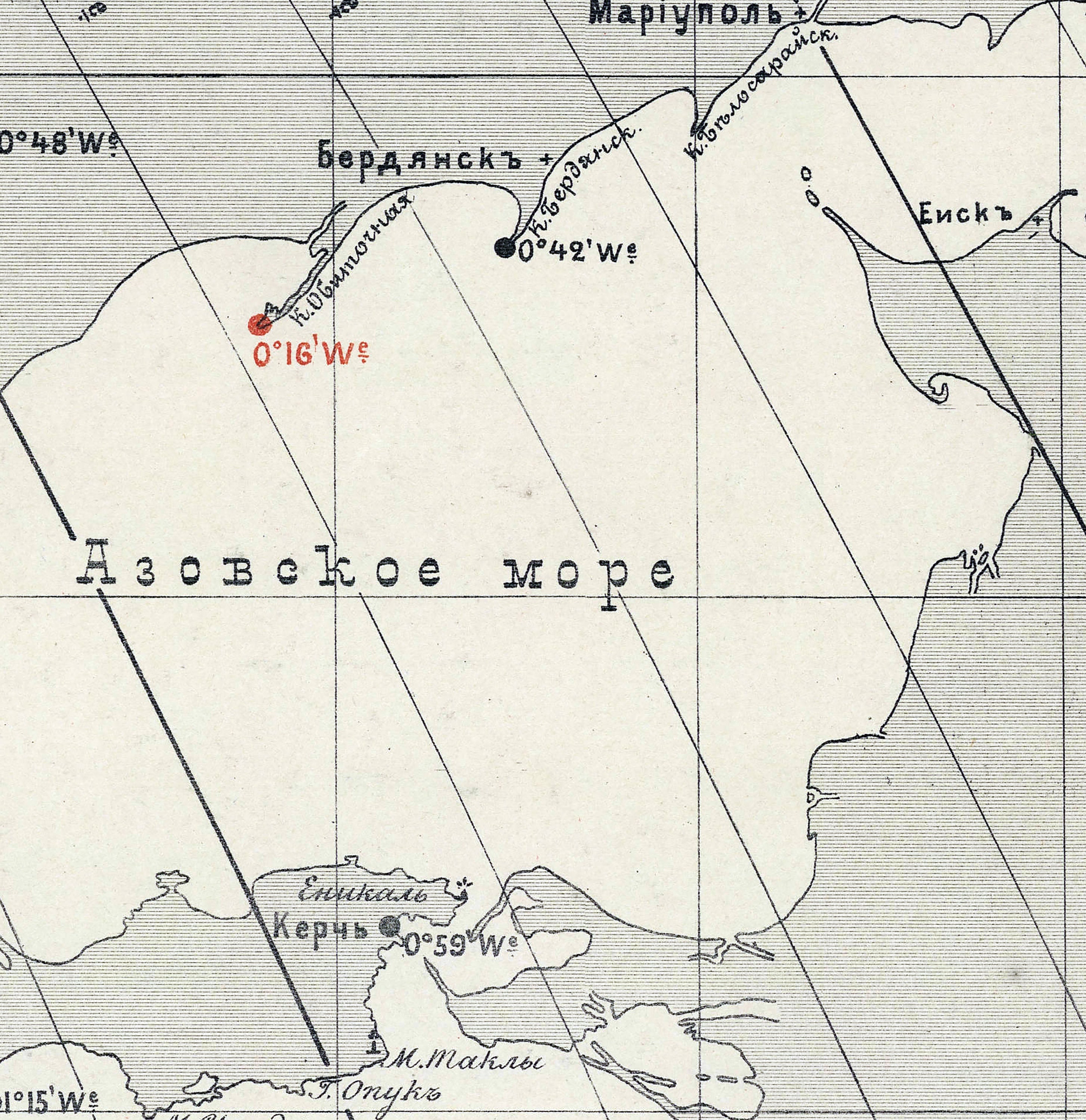 1891 Map of the Black Sea and Sea of Azov Ukraine Turkey - Etsy