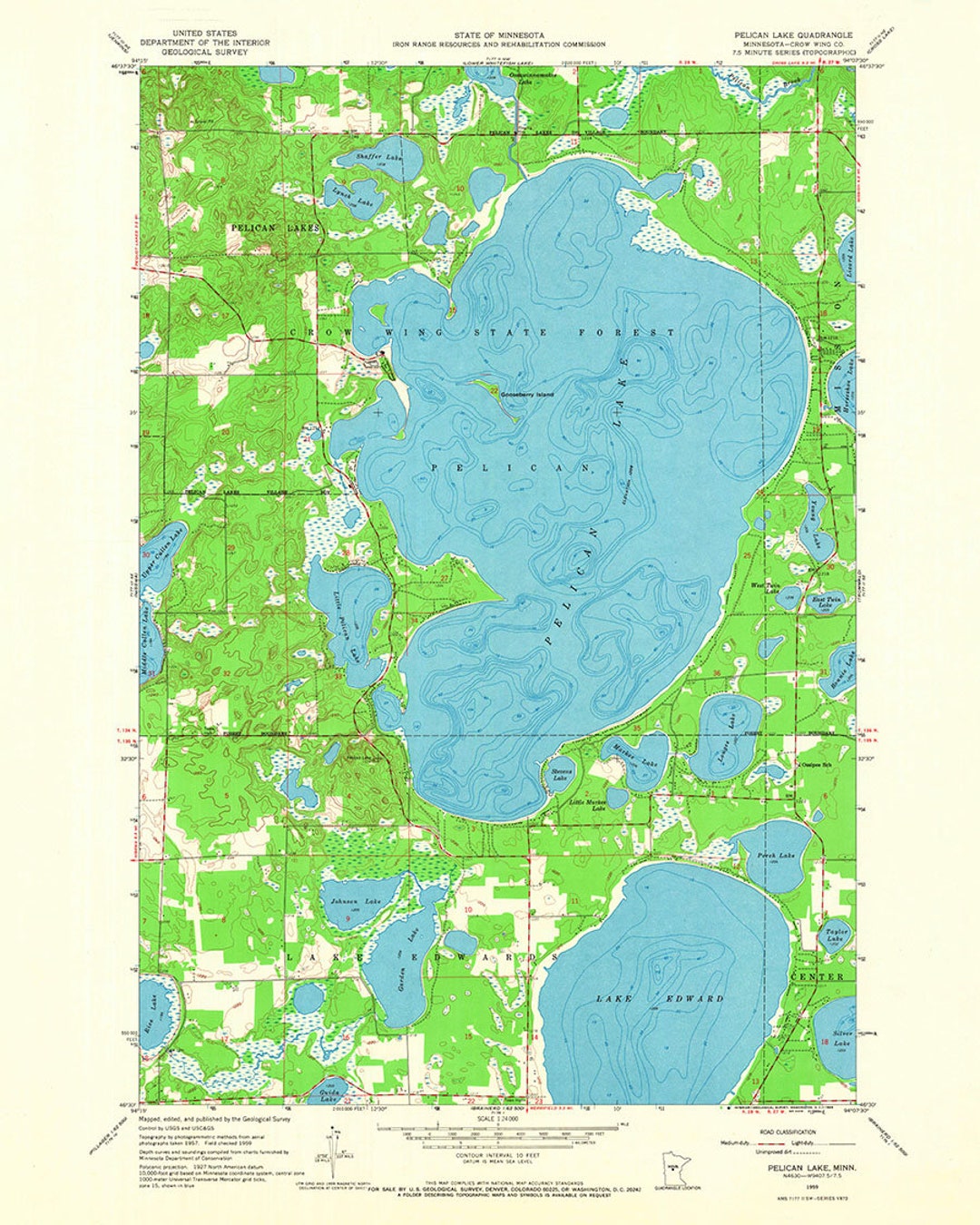 Crow Wing County Mn Map