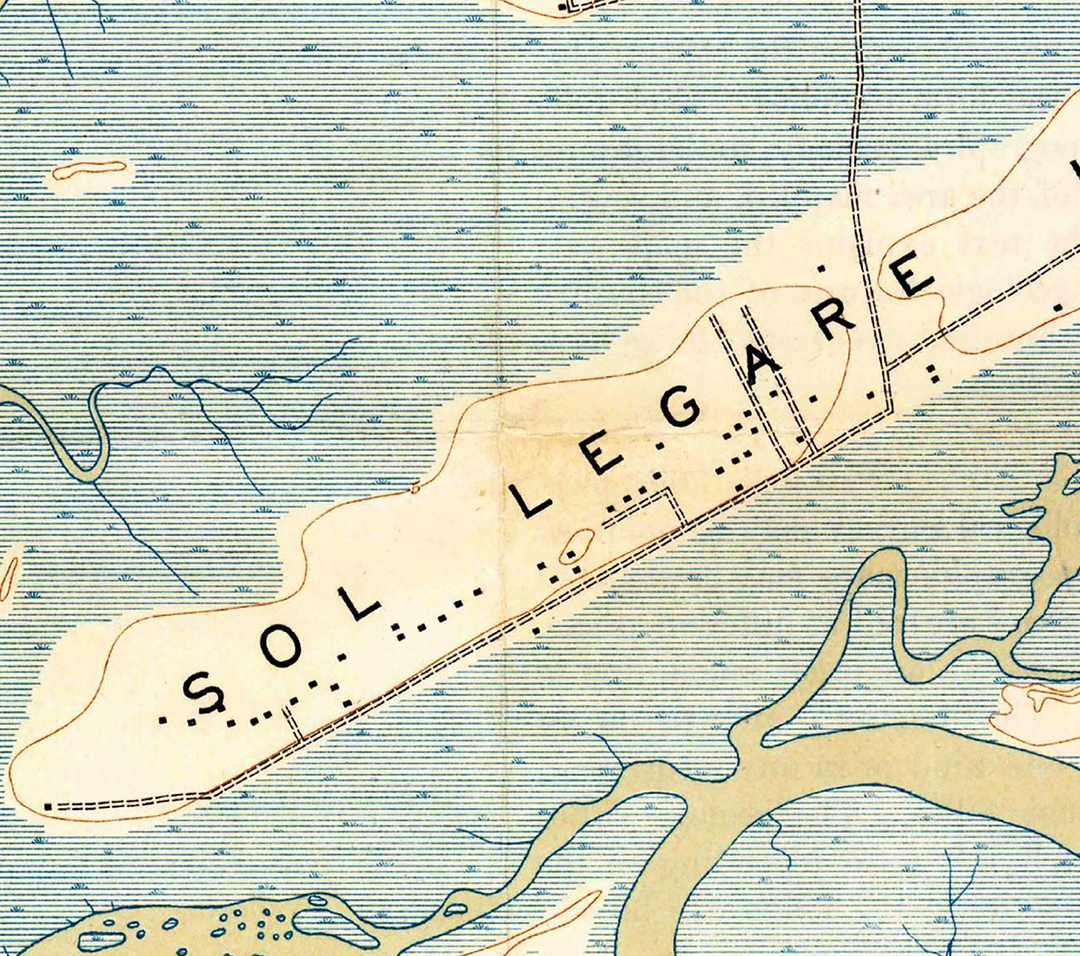 1919 Map of Folly Island South Carolina Folly Beach - Etsy