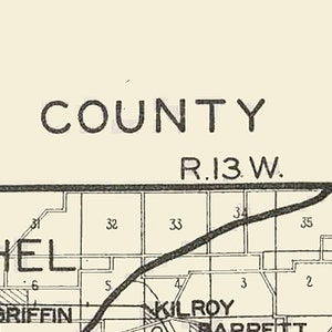 1926 Map of Posey County Indiana - Etsy