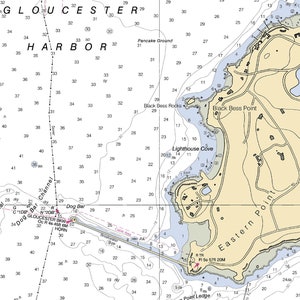 2010 Nautical Map of Gloucester Harbor and Annisquam River ...