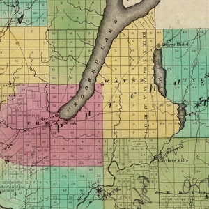 1829 Map of Steuben County New York - Etsy