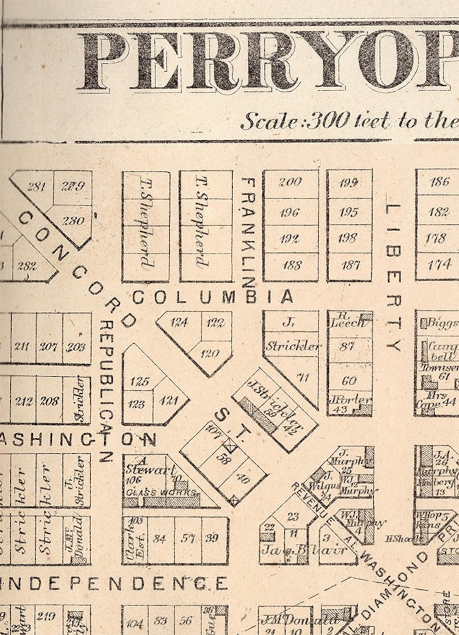 1872 Map of Connellsville Township Fayette County PA - Etsy