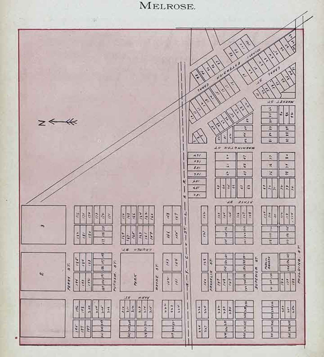 1905 Map of Melrose Paulding County Ohio - Etsy