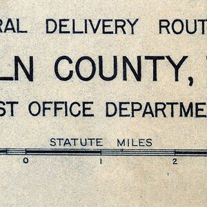 1930 Map of Lincoln County Tennessee - Etsy
