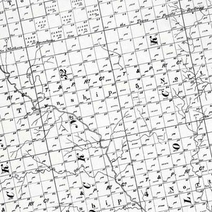 1892 Farm Line Map of Borden County Texas - Etsy