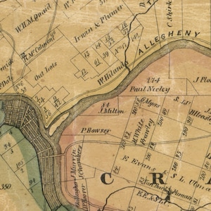 1857 Map of Venango County Pennsylvania - Etsy