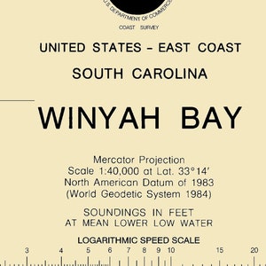 2006 Nautical Chart of Winyah Bay South Carolina Georgetown - Etsy