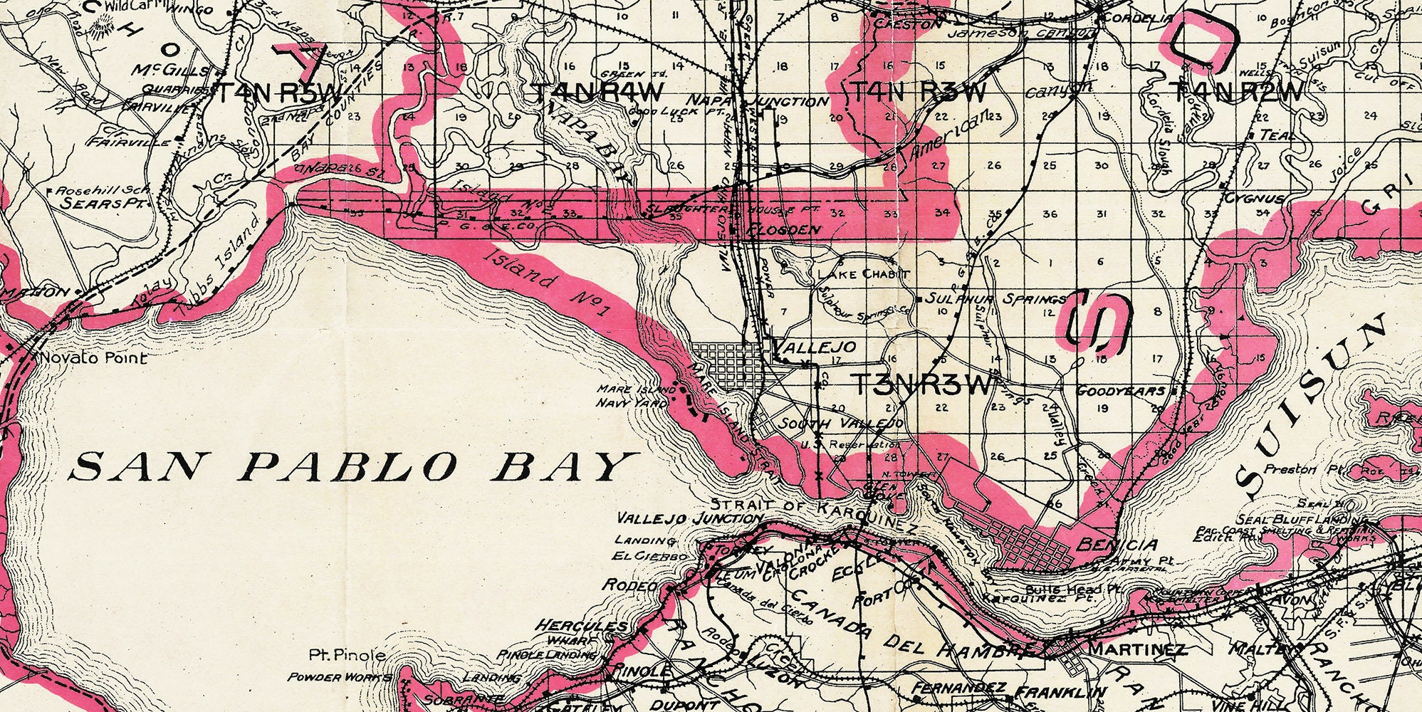 1914 Mapa del Condado de Solano California - Etsy España