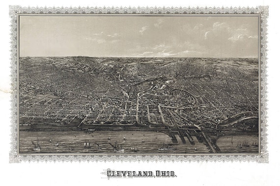 1920 Map Of Cleveland Ohio
