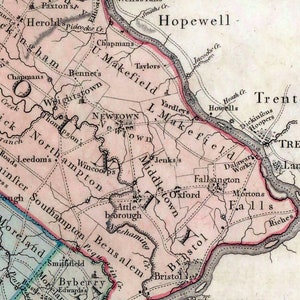 1792 Map of Pennsylvania - Etsy
