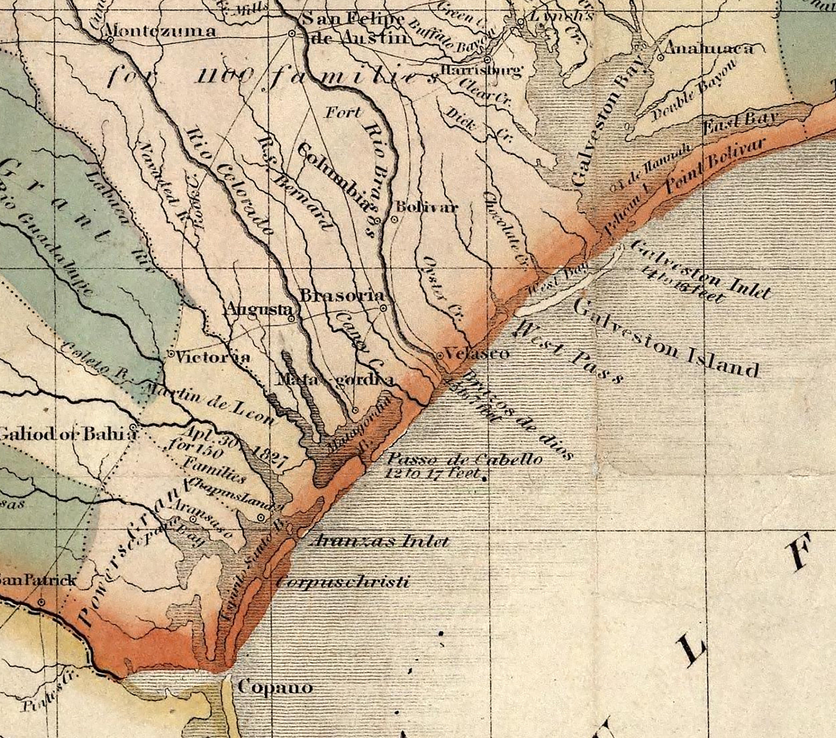 1835 Map of Texas - Etsy