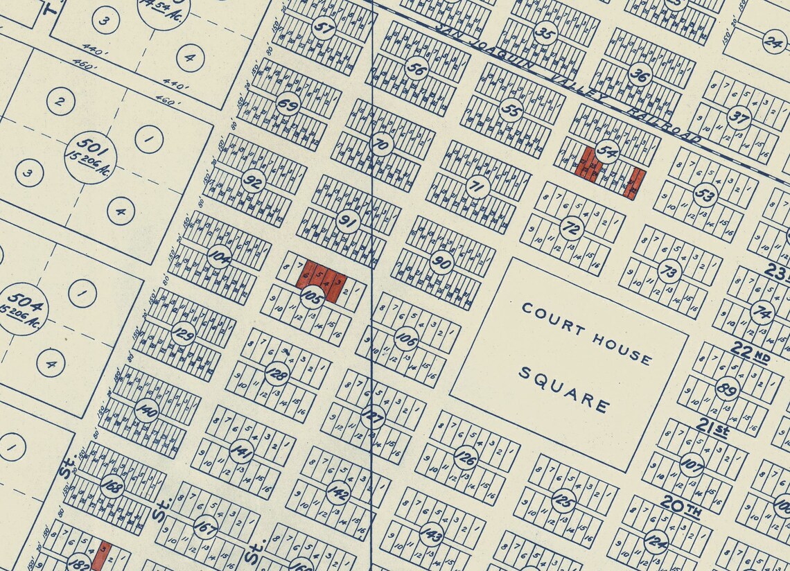 1897 Map of the City of Merced Merced County California - Etsy