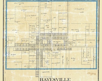 1897 Town Map of Polk Ashland County Ohio - Etsy