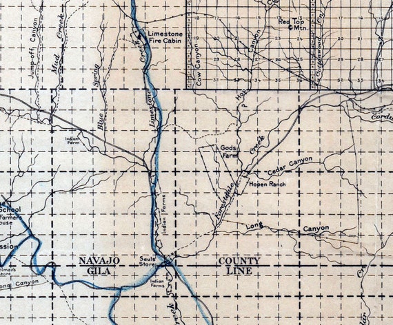 Mapa De La Reserva India De Arizona