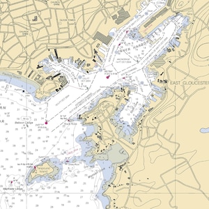 2010 Nautical Map of Gloucester Harbor and Annisquam River ...
