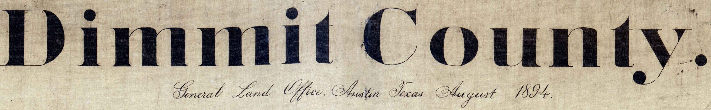 1894 Farm Line Map of Dimmit County Texas - Etsy UK