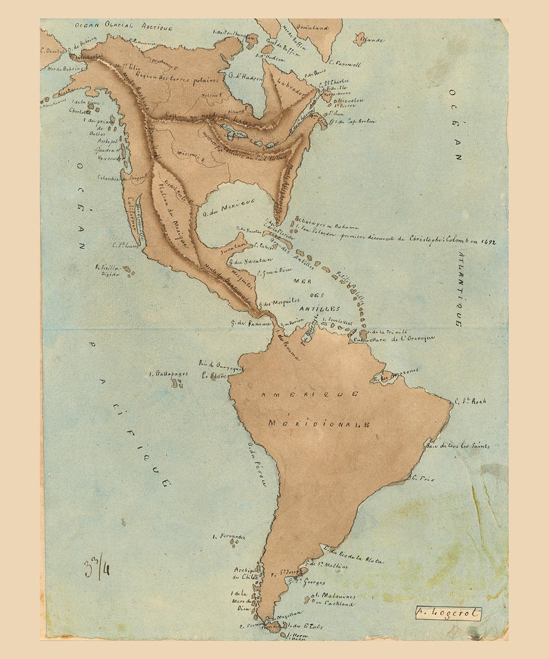 1857 Map of North and South America - Etsy