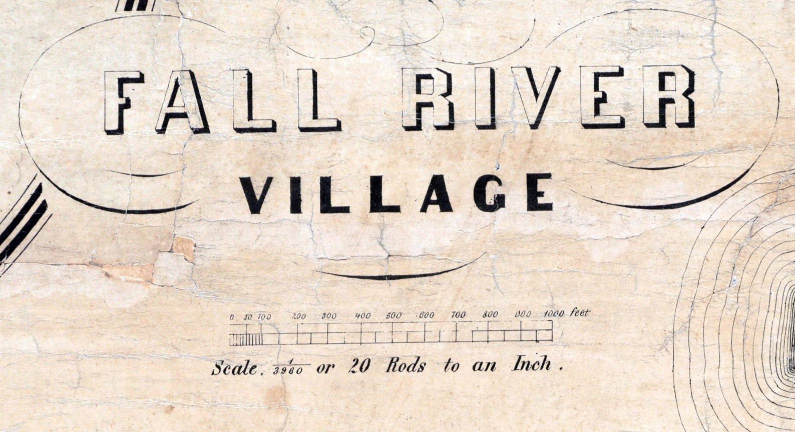 1850 Town Map of Fall River Bristol County Massachusetts - Etsy