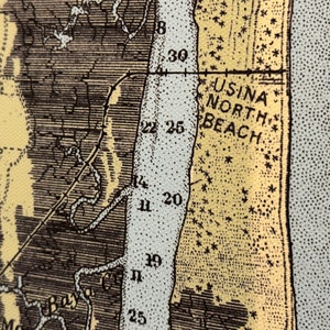 1929 Chart of the Saint Augustine Inlet Florida Framed - Etsy