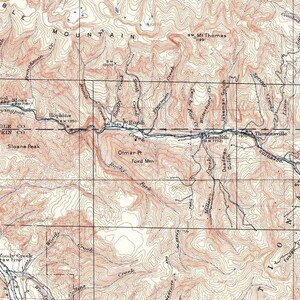1909 Topo Map of Mount Jackson Colorado - Etsy